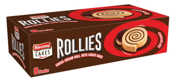 Bisconni Rollies choco roll cakes 8packs – Empress Market UAE