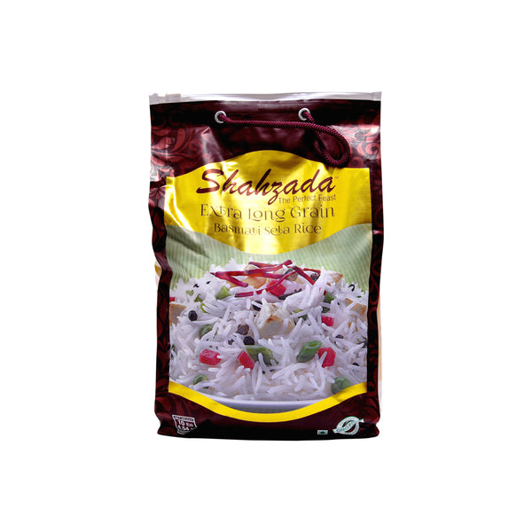 Shahzada Extra Long Grain Basmati Sela Rice 5kg – Empress Market UAE